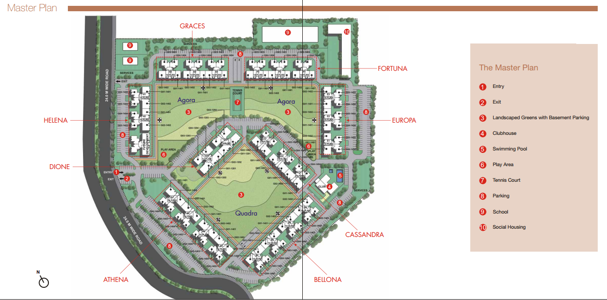 Location map of Unitech Residences